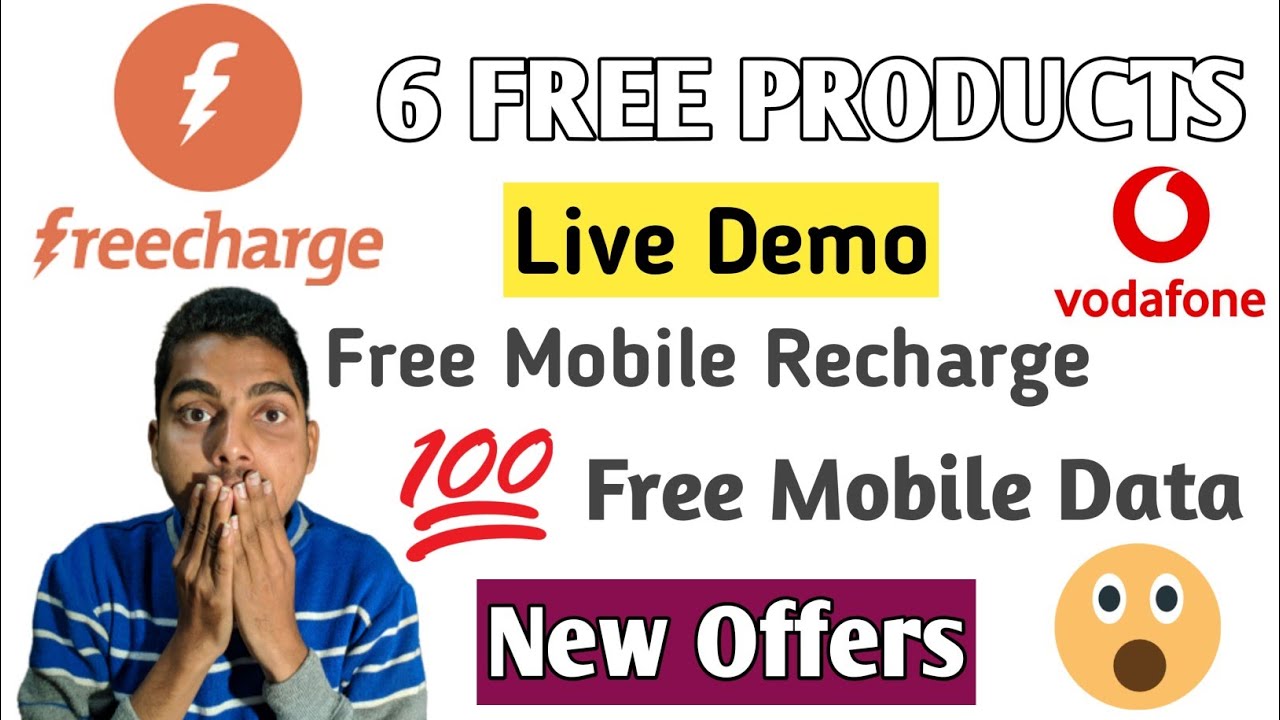 Freecharge New Recharge Offers !! 6 Free Products & Promocode !! ₹100 ...
