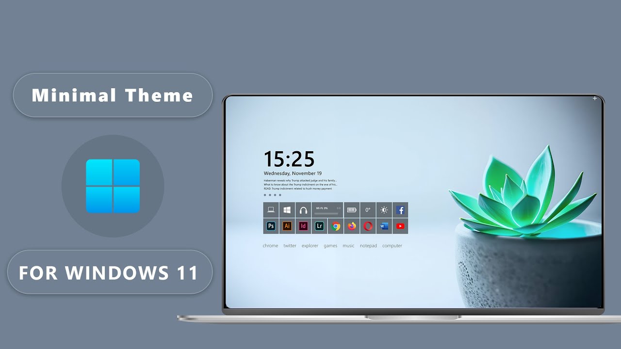 Minimal Windows 11 Setup – The Ultimate Clean Desktop Look! - YouTube