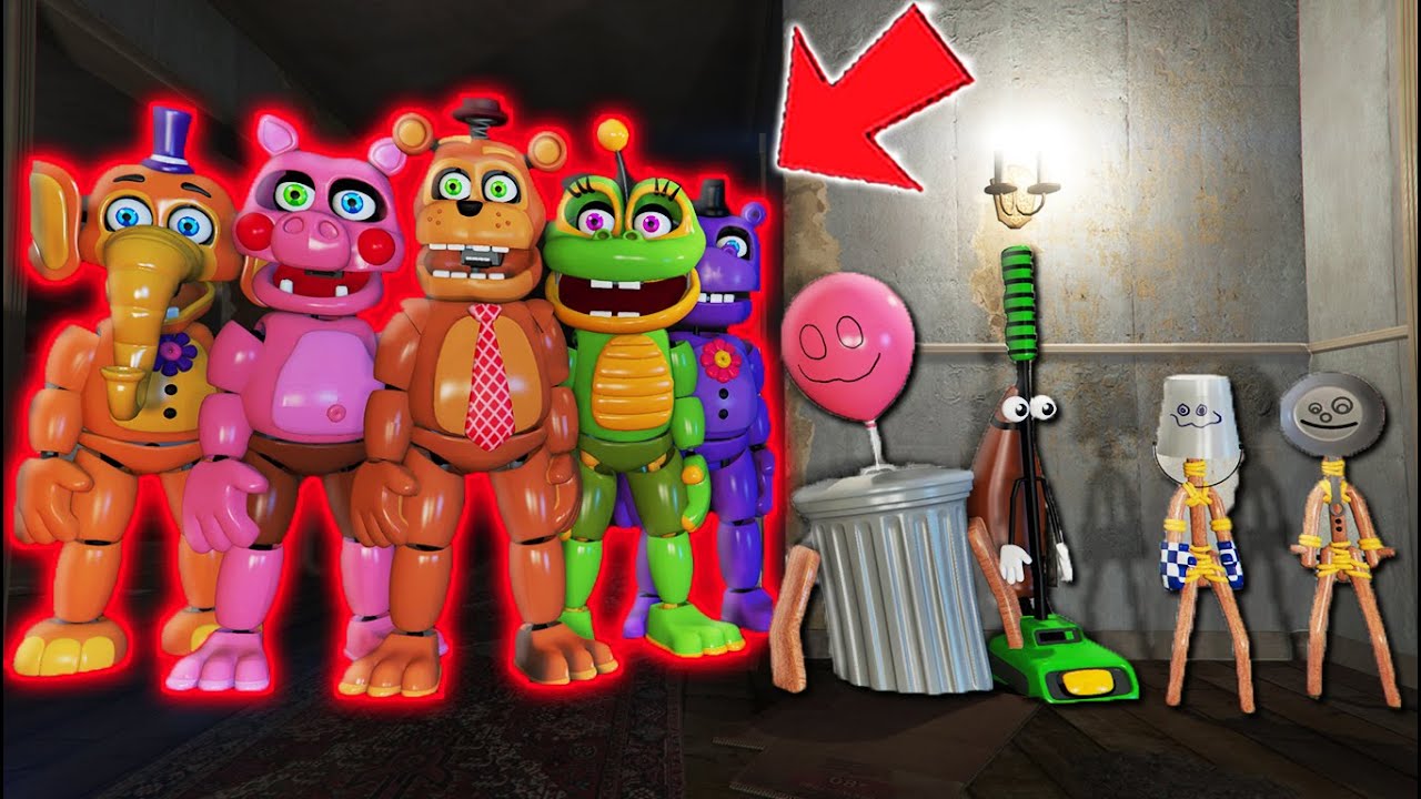 MEDIOCRE MELODIES ANIMATRONICS vs TRASH & THE GANG! (GTA 5 FNAF Mods ...
