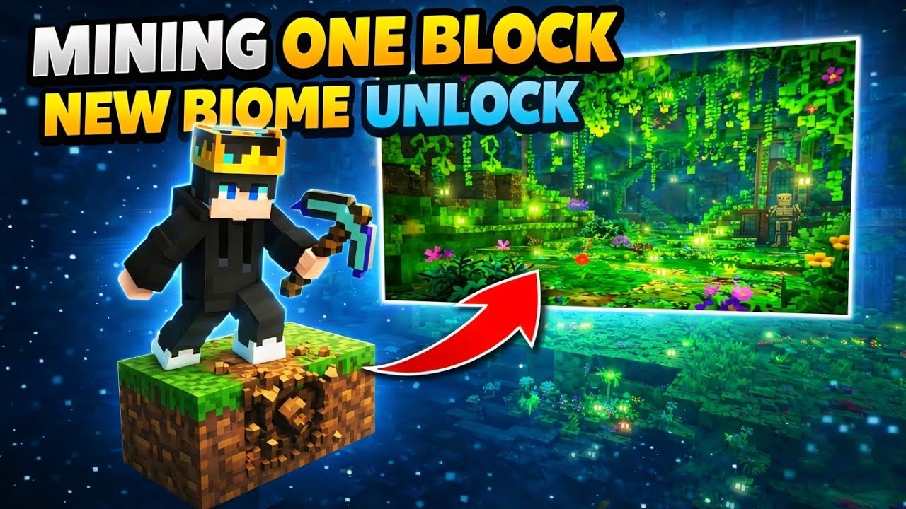 One Block Red Sand Biome UNLOCK 😱🔥 | Minecraft One Block Survival - YouTube