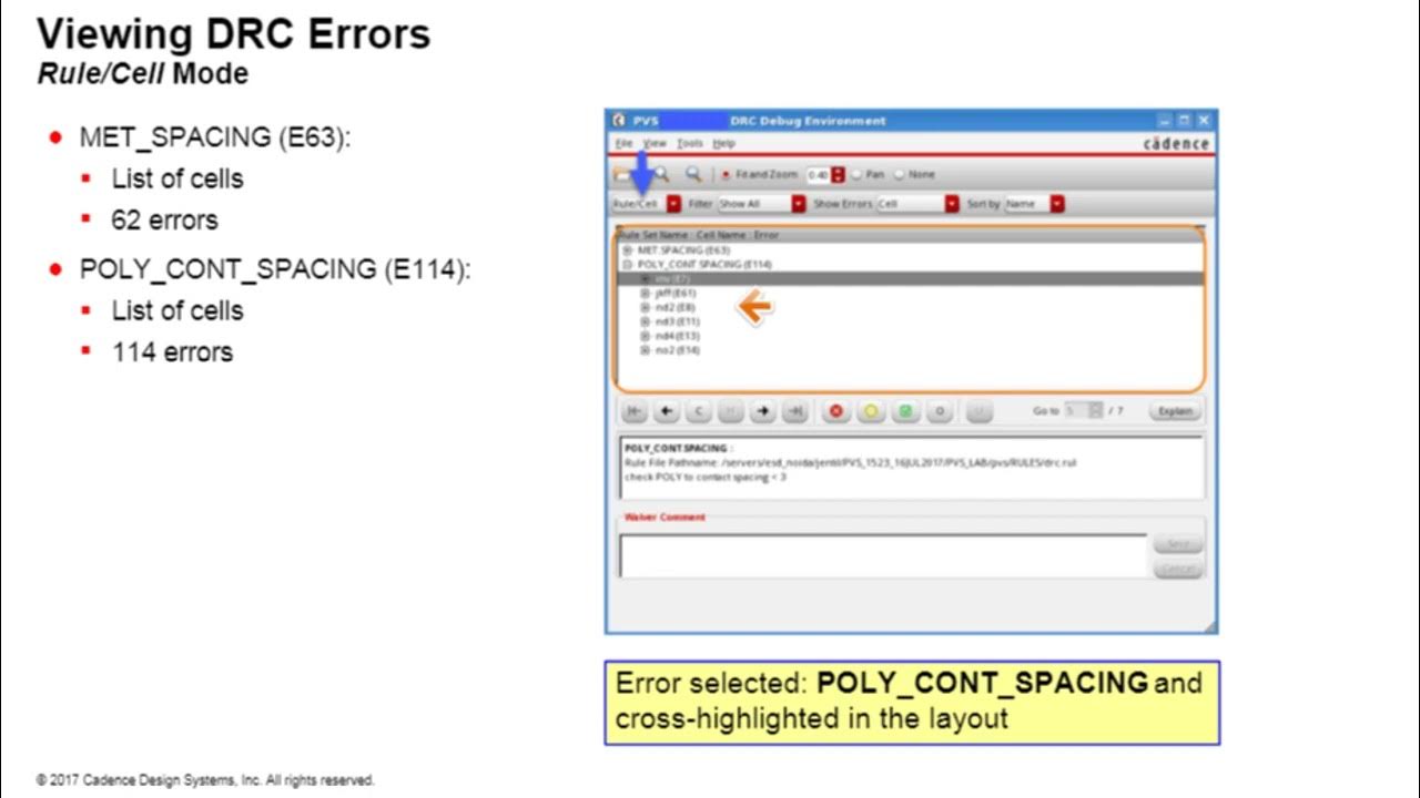 41 Introduction to PVS DRC Debug Environment - YouTube