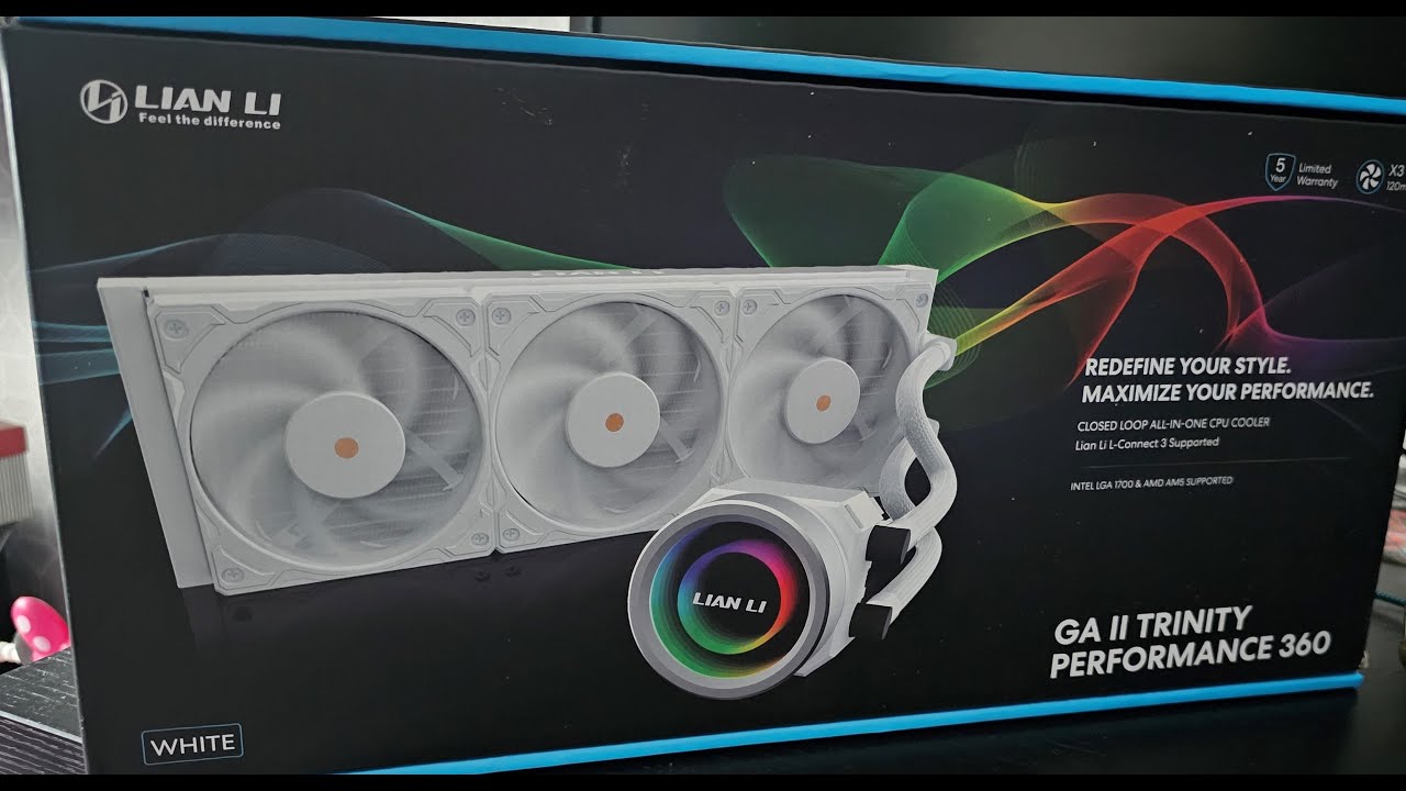 LIAN LI II TRINITY PERFORMANCE AIO 360 FAN SPEED TEST AND CINIBENCH ...