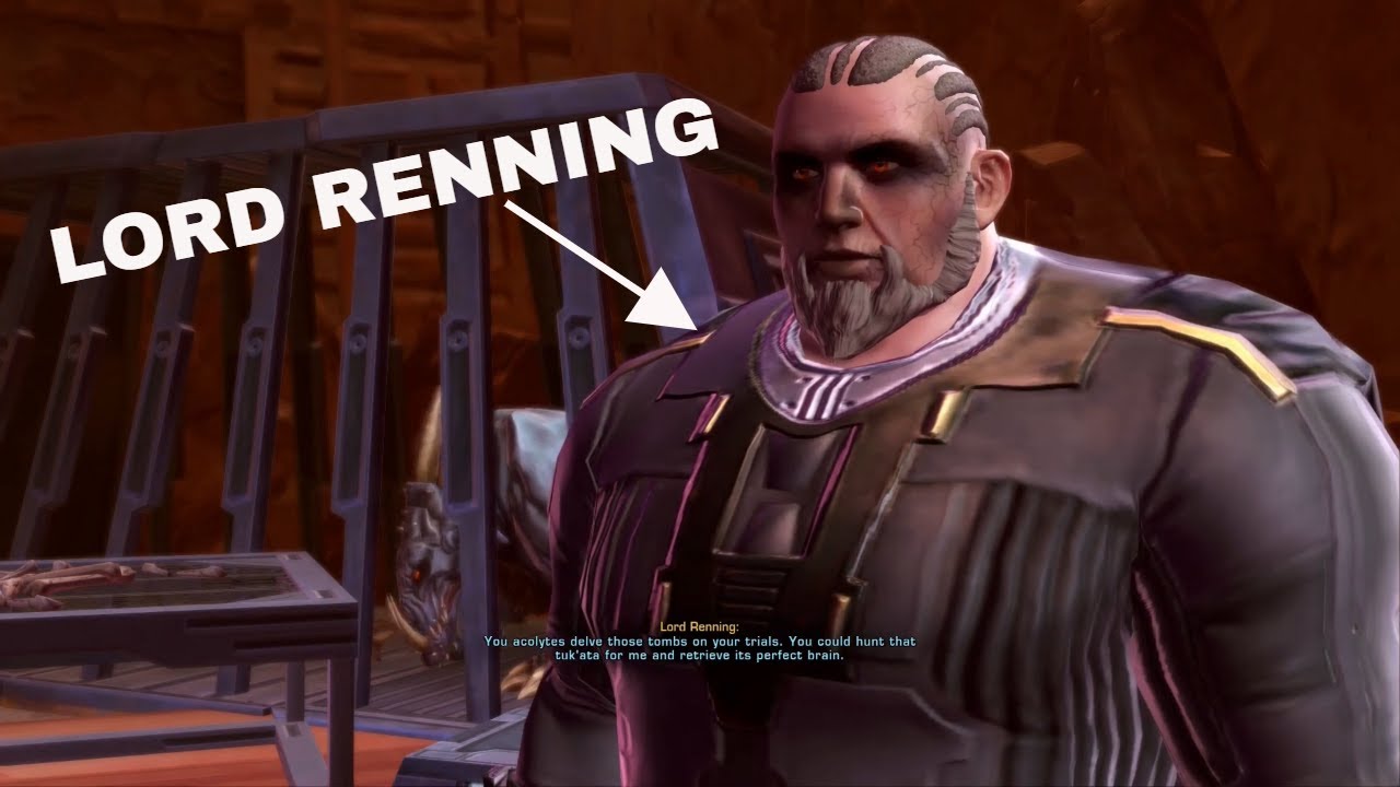 SWTOR Korriban Side Quest: Lord Renning - YouTube