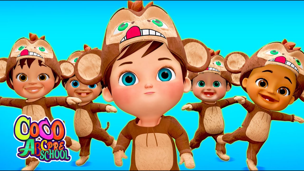 5 little monkeys - Kids Songs | best nursery rhymes | Coco ABC ...