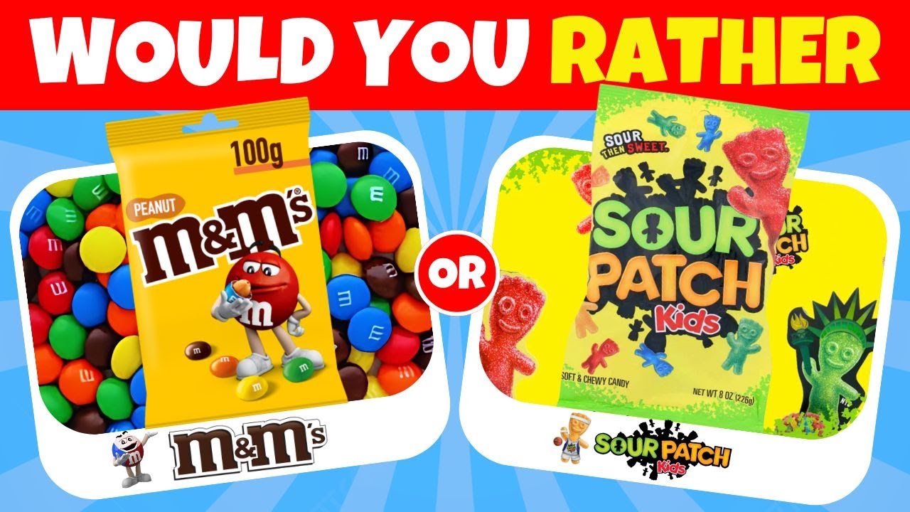 Pick One Kick One Candy 🍬🍫 Would You Rather Quiz: Candy & Sweets ...