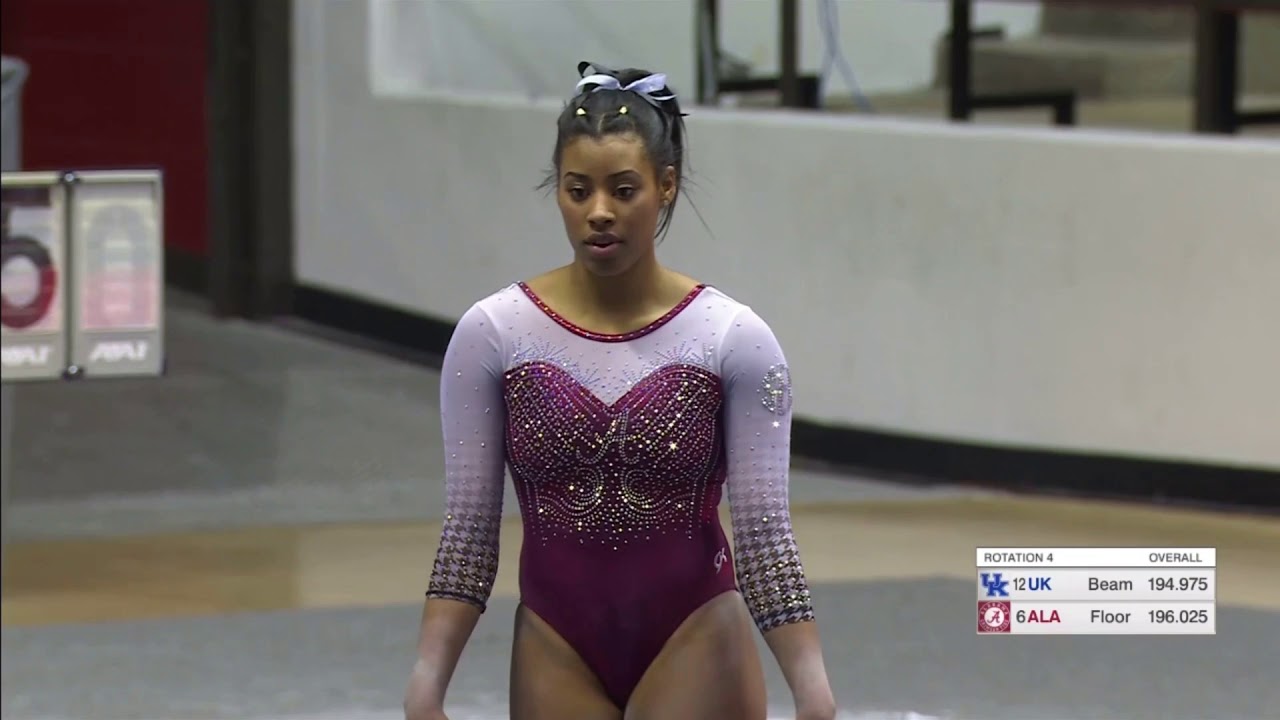 Shania Adams Floor Alabama vs Kentucky 2021 9.850 - YouTube