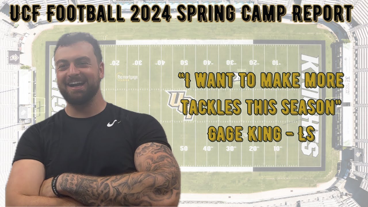UCF Knights LS Gage King: I want to make some tackles this year - YouTube