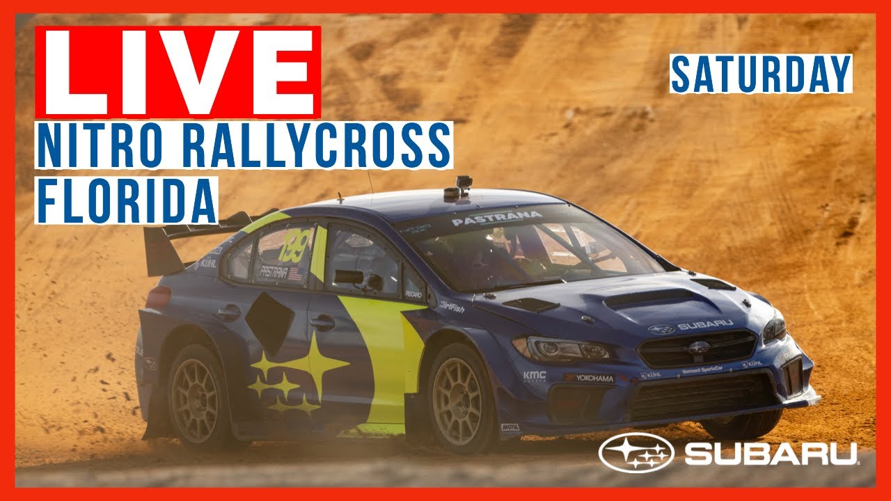 LIVE: Nitro Rallycross Florida Day1 SUBARU Paddock (Saturday Afternoon ...