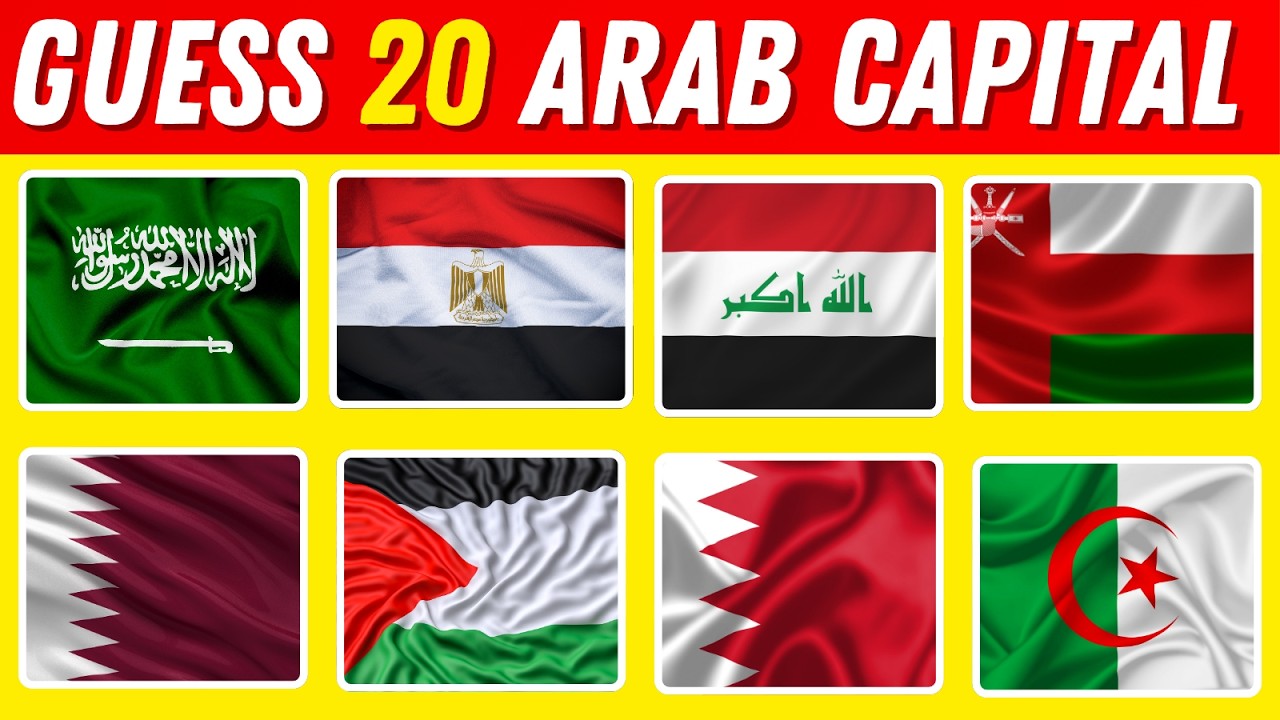 Guess 20 Easy Arab Capital City Name | Arab Capital City - YouTube