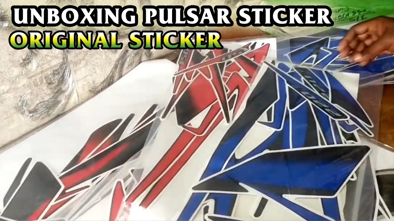 UNBOXING BIKE STICKERS | PULSAR ORIGINAL STICKERS REVIEW. - YouTube