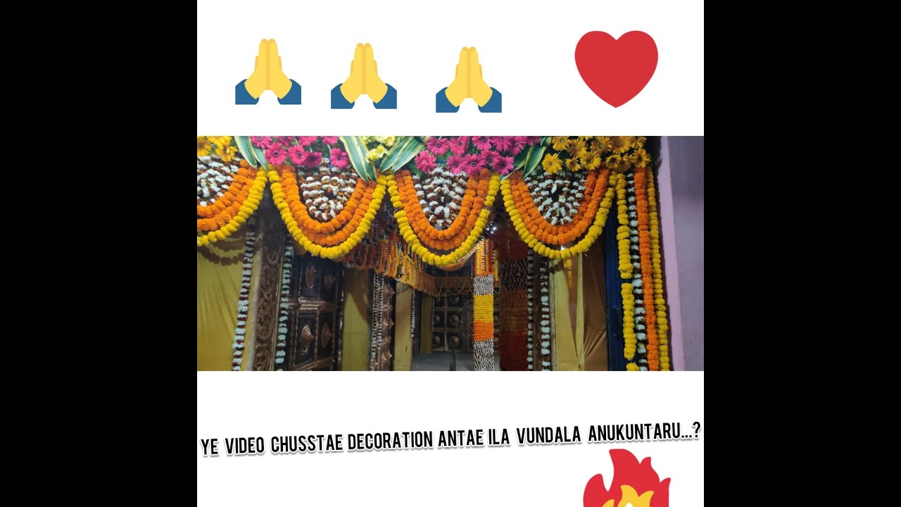 Pyditallamma thalli jathara | Decoration done by our team - YouTube