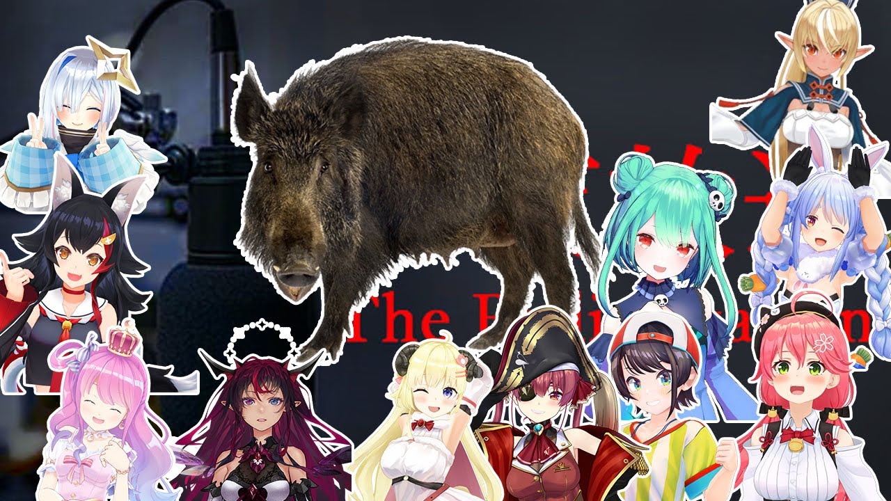 Holo Member vs Boar Compilation [Hololive Compilation] - YouTube