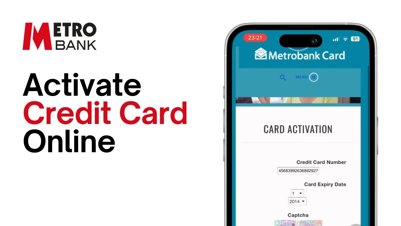 How to Activate Metro Bank Credit Card Online (2024) | Metrobank Credit ...
