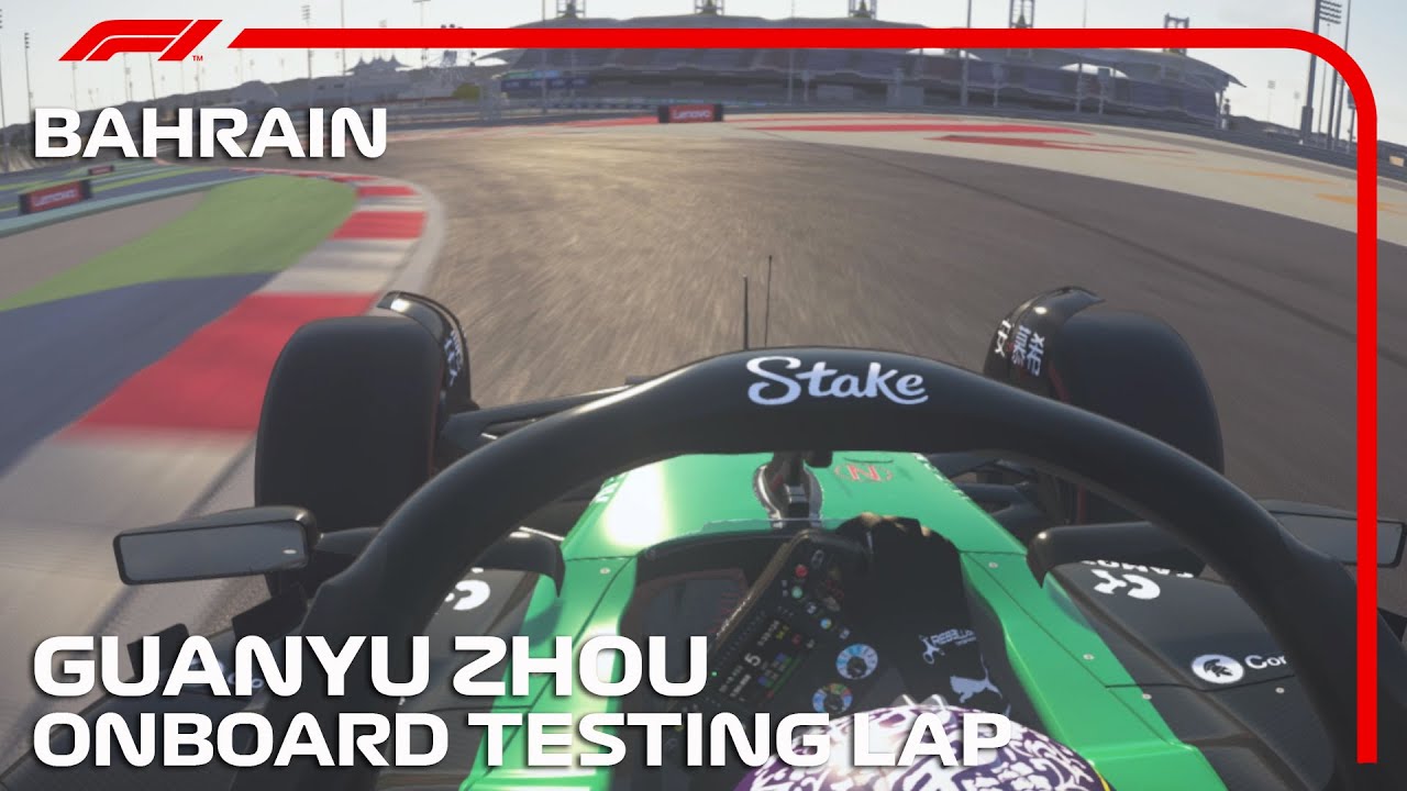 Guanyu Zhou w/ Stake F1 Onboard Lap Around Sakhir Bahrain GP | Assetto ...