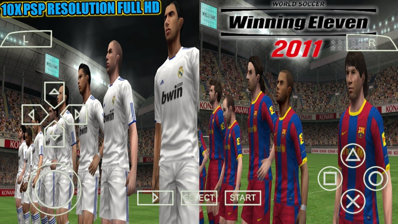 Keren ! Coba Game Winning Eleven 2011 Setting Grafik 10X PSP Lebih HD ...
