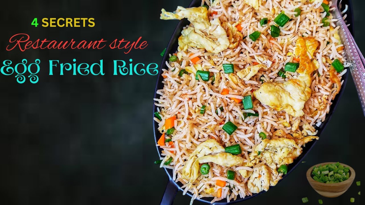 Authentic Restaurant style Egg Fried Rice Recipe | Double Egg Fried ...
