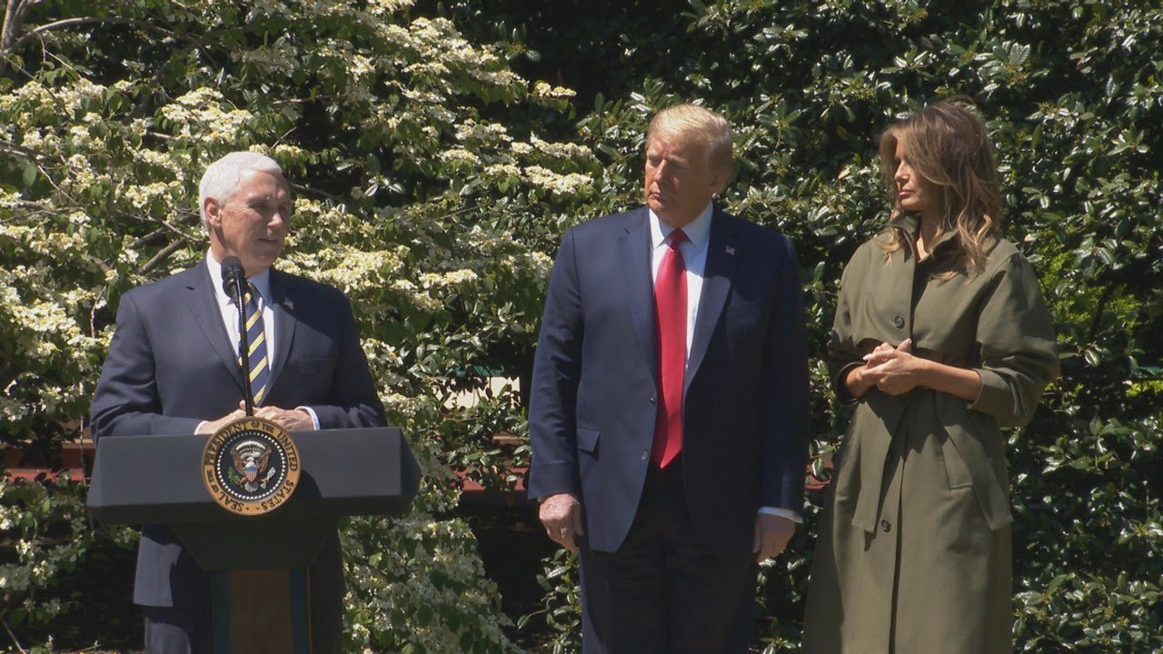 President Trump and First Lady Participates in a Tree Planting Ceremony ...