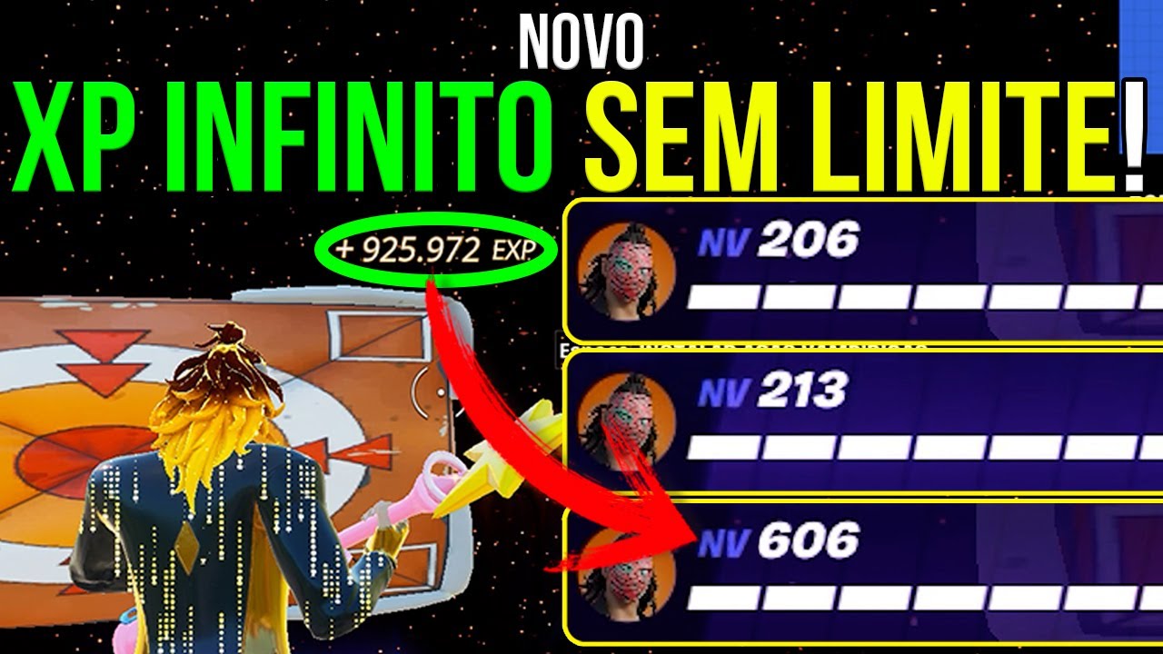 NOVO XP INFINITO SEM LIMITE no MELHOR mapa de XP Fortnite PARA LVL 200 ...