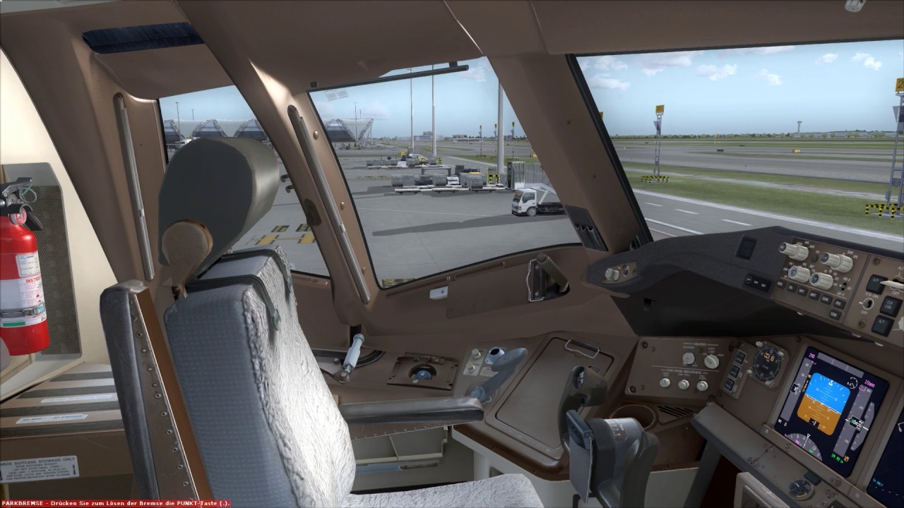 Cockpit 777-300ER parking at Bangkok Airport [VTBS] ++ FSX - YouTube