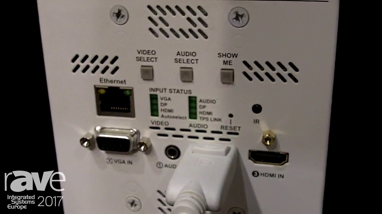 ISE 2017: Lightware Visual Engineering WP-UMX-TPS-TX130-US Wall Plate ...