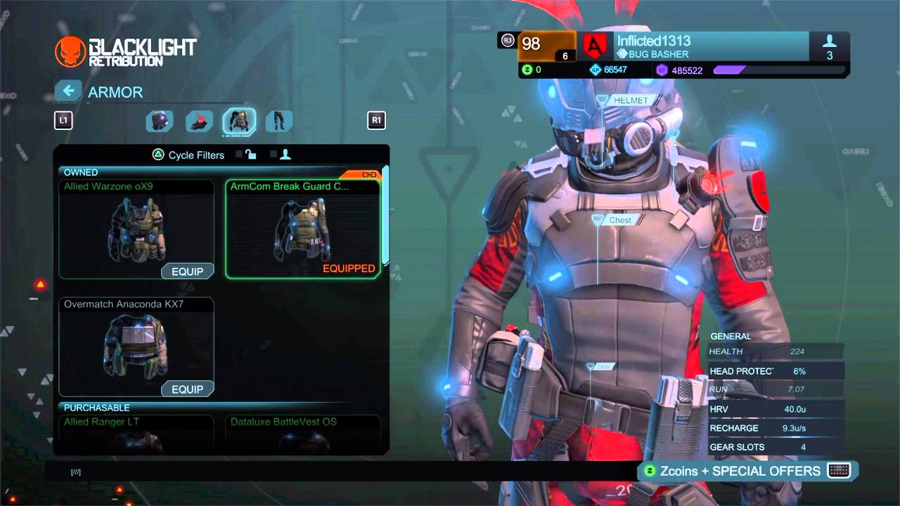 Blacklight Retribution Armour