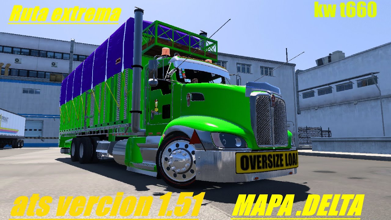 KW T660 EN RUTA EXTREMA EN MAPA DELTA ATS V1.51 #atsmods - YouTube