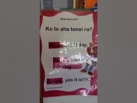 Ko te aha tenei ra? Song - YouTube