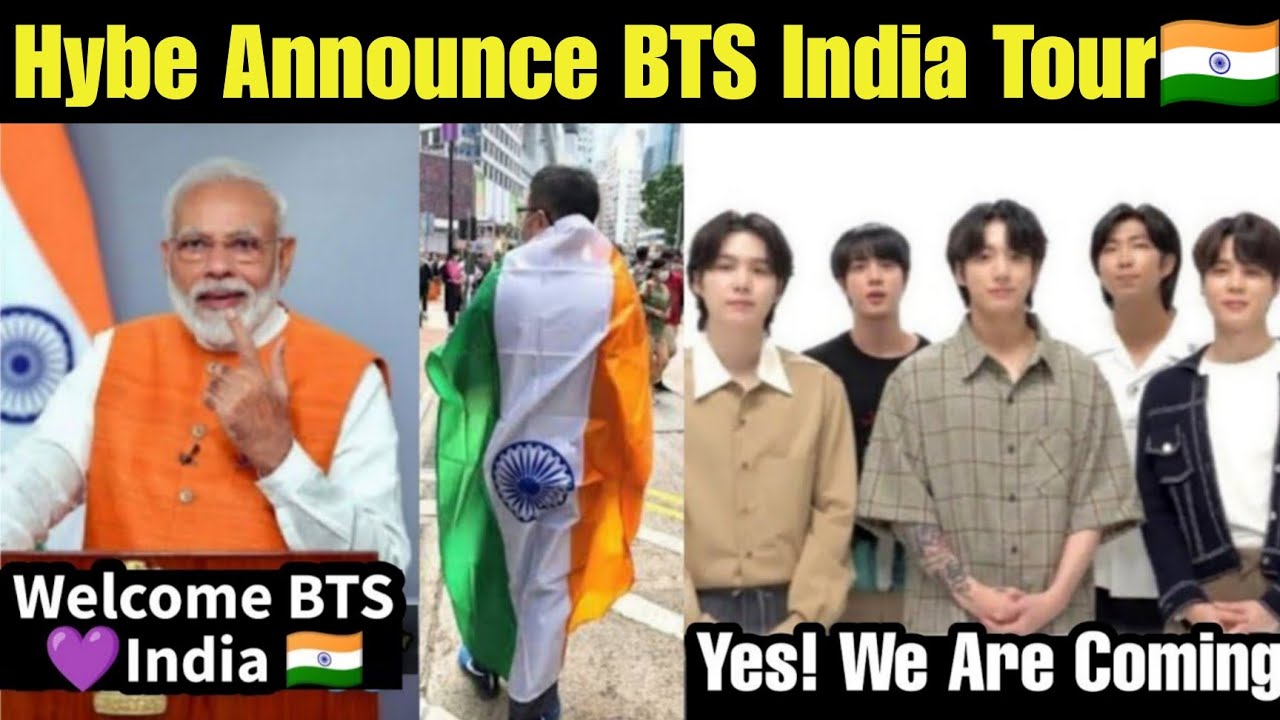 Hybe Announce BTS India Tour 🇮🇳 BTS Coming India 💜 Hybe Office Opening ...