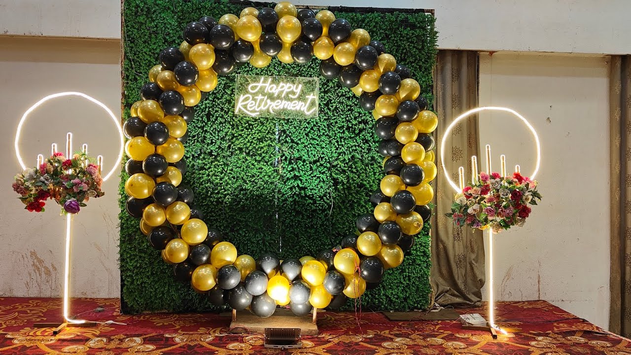 happy retirement party decoration 💐💐## - YouTube