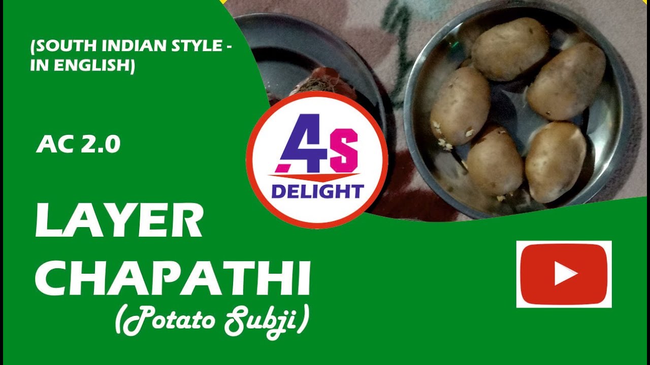 Layer Chapati with potato subji/ how to make layer chapati and potato ...