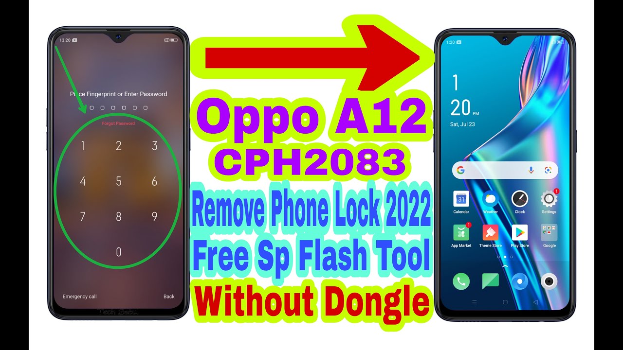 Oppo A12 (CPH2083) Remove Phone Lock 2022/Free Sp Flash Tool/Without ...