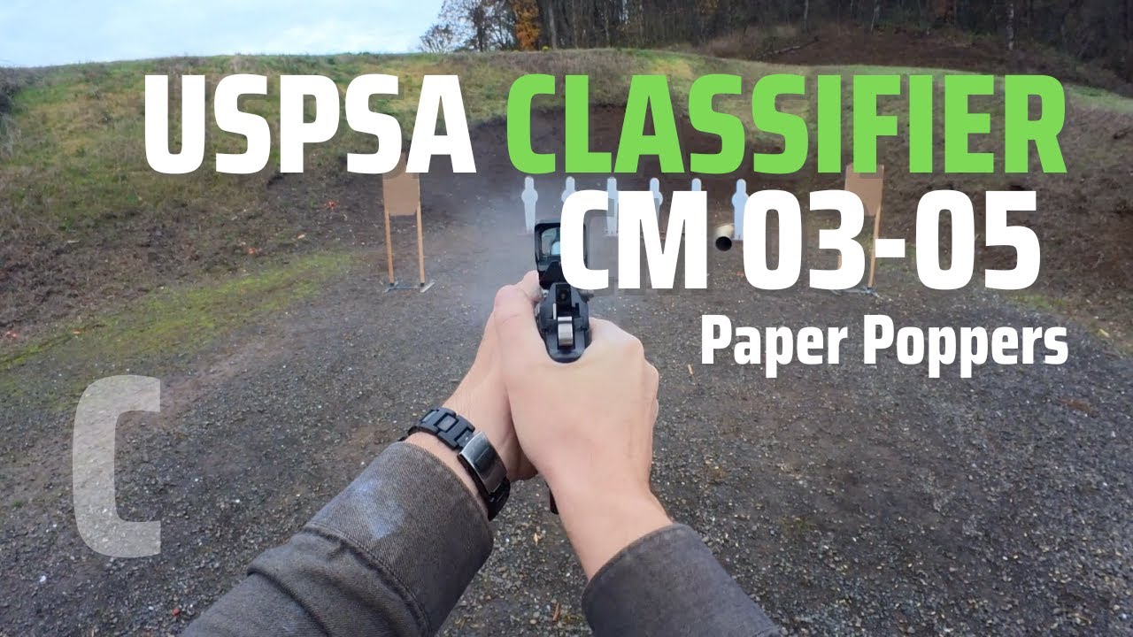 USPSA Classifier: CM 03-05 Paper Poppers | 57.84% #uspsa #carryoptics # ...