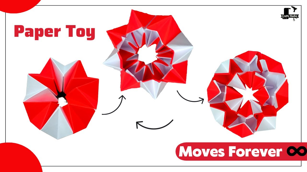 Paper Toy | origami toy | moves forever #papertoy - YouTube