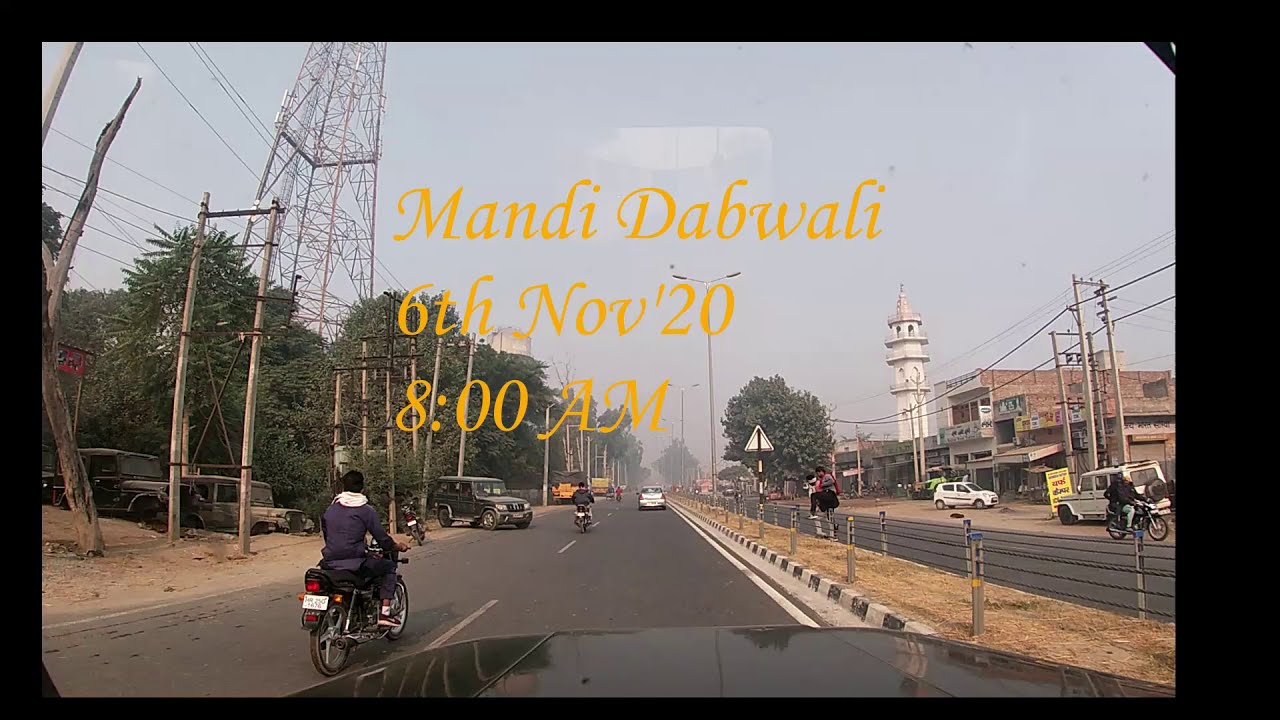 Driving Through Mandi Dabwali - YouTube