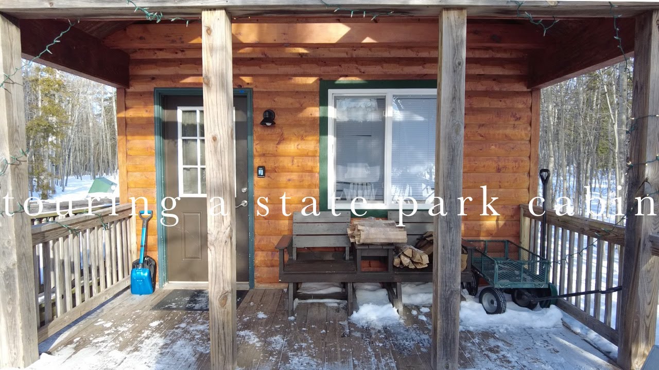 STATE PARK CABIN CAMPING | Touring a State Park Cabin for Camping - YouTube