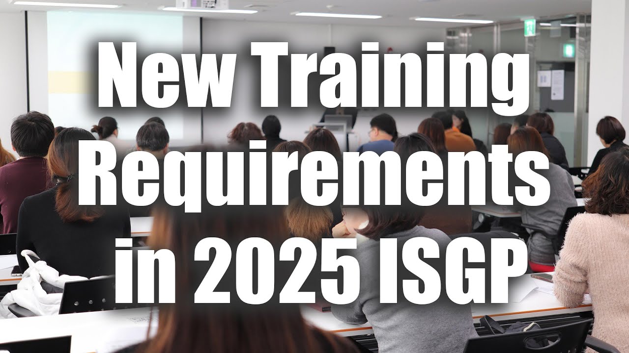 ISGP 2025 Training Requirements - YouTube