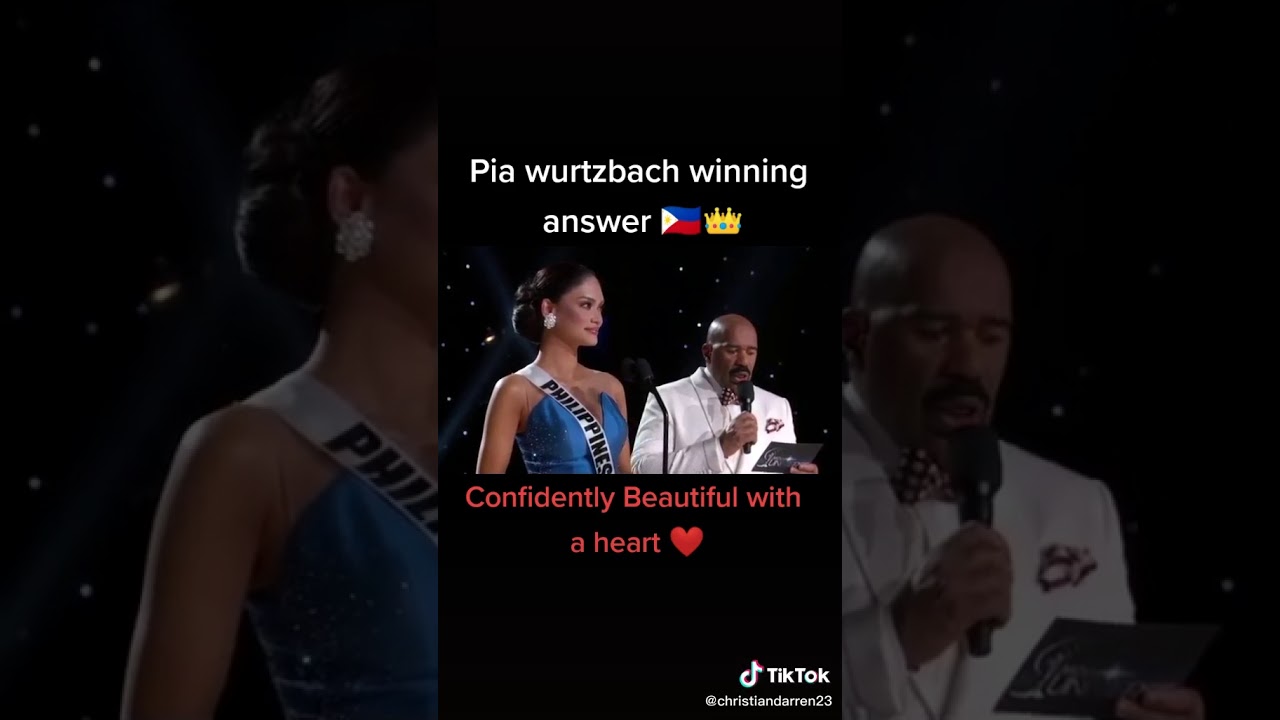 Pia Wurtzbach winning answer. . . - YouTube