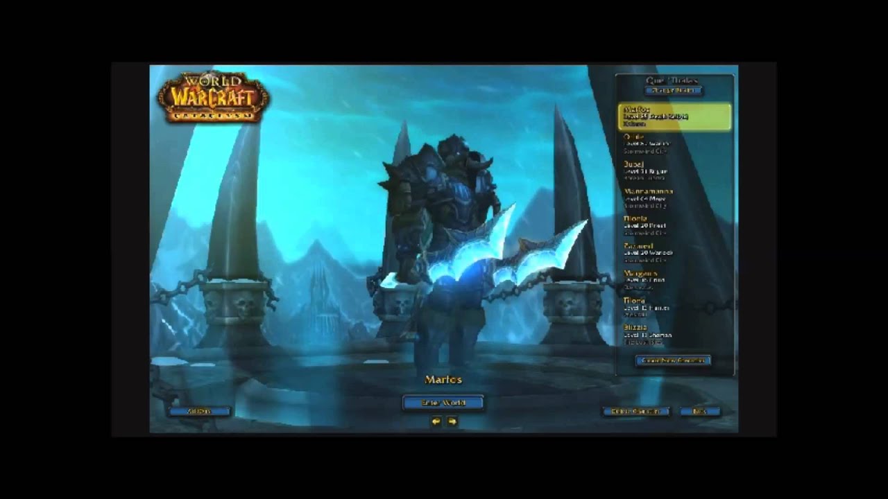 World of warcraft cataclysm characters - YouTube