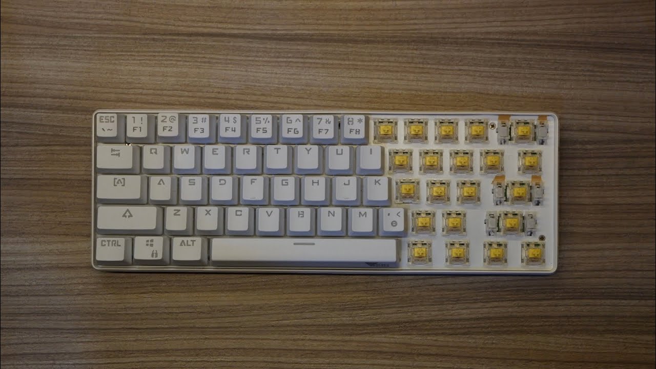 Vortex Series VX5 with Gateron Yellow (Lubed) Typing Test - YouTube