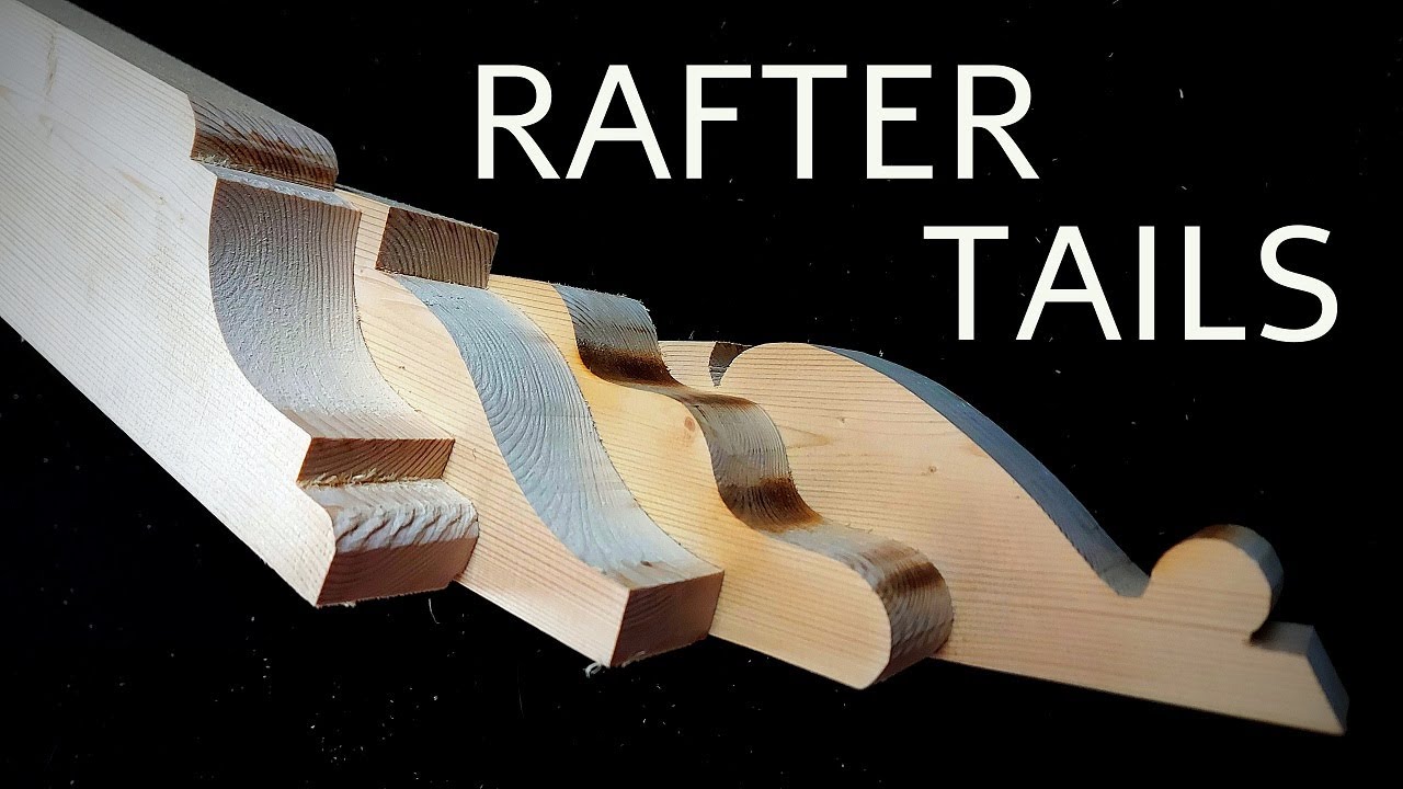 Cut Moldings on Wooden Rafter Tails with a Jigsaw - YouTube