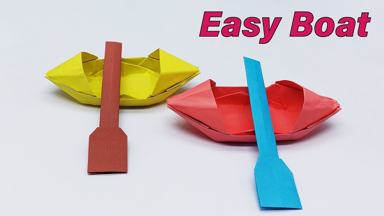 How To Make a Paper Boat - Easy Origami Paper Boat Tutorial - YouTube