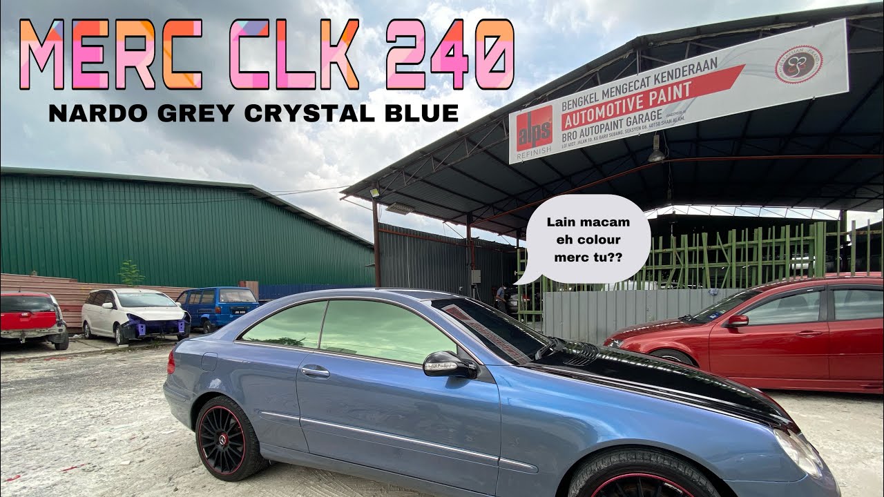 MERCEDES CLK 240 | AIKKA | NARDO GREY CRYSTAL BLUE - YouTube
