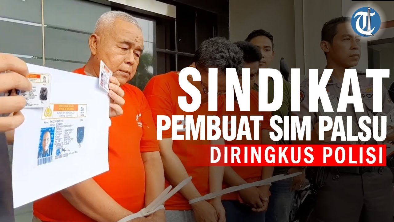 Sindikat Pembuat SIM Palsu di Surabaya Dibongkar Polisi - YouTube