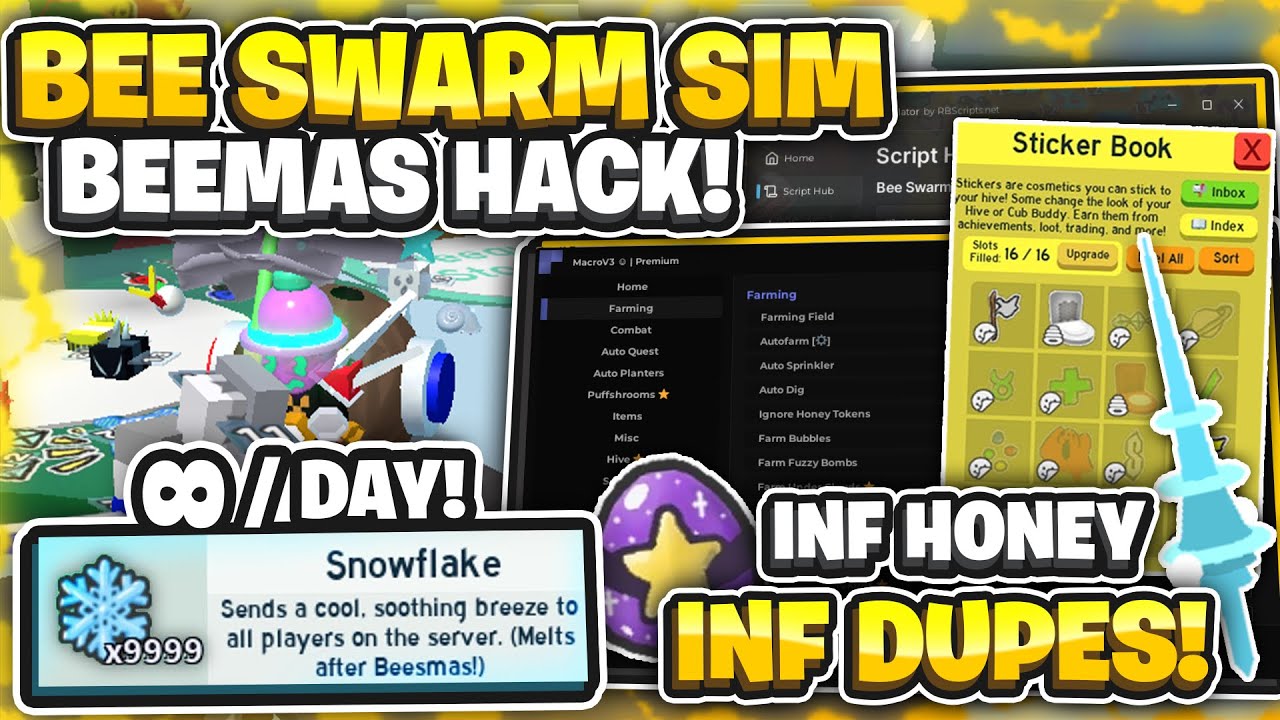 [DUPE] Bee Swarm Simulator Script Hack | Auto FARM SNOWFLAKE HACK | DUPE ITEMS INF ITEMS ...
