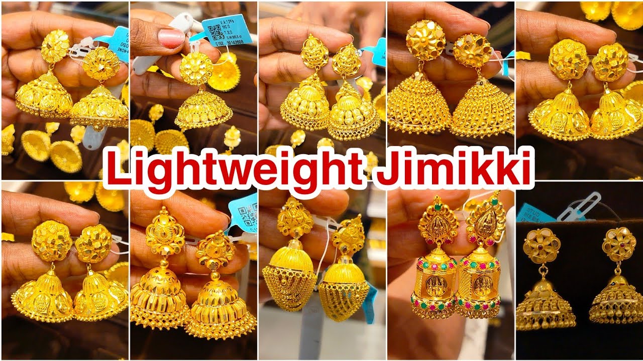 8 to 16grams Jimikki | Fancy & Traditional Earrings | New Antique Long ...