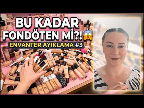 Makyaj Envanterimi Ayıklıyoruz #3 💄 | Fondöten, Kapatıcı, Kontür ve Pudralar!