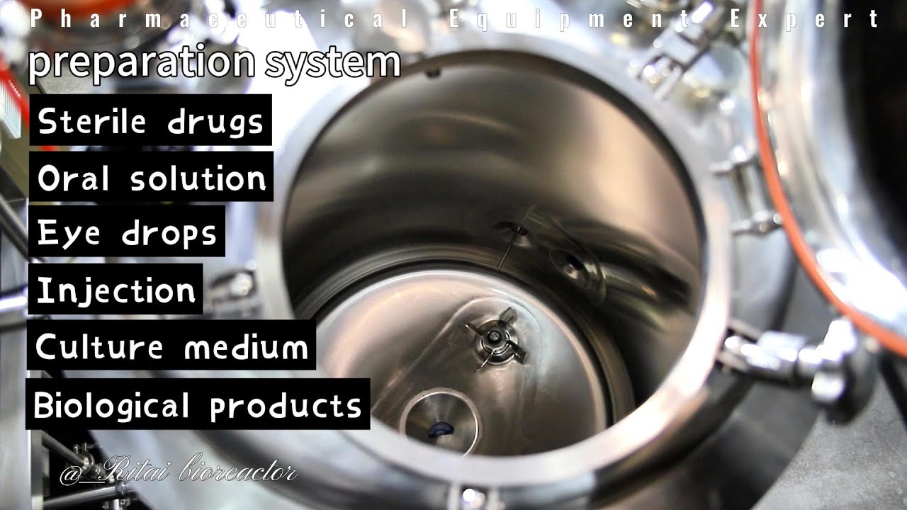 Pharmaceutical industry liquid preparation system - YouTube