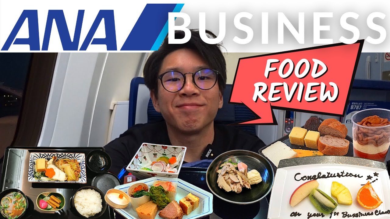 🇯🇵 - 🇲🇾 First time flying ANA Business Class! DETAILED FOOD REVIEW ...