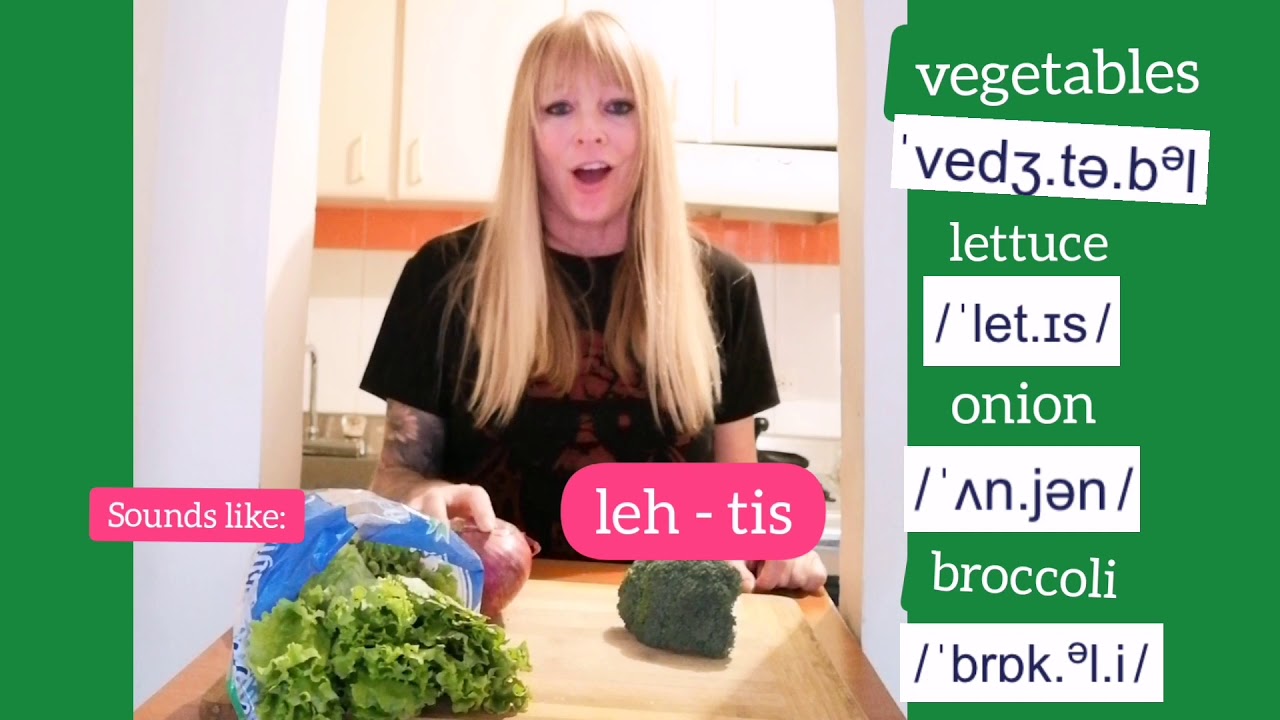 It's vegetable not ve-ge-ta-ble. Pronunciation practice in British ...