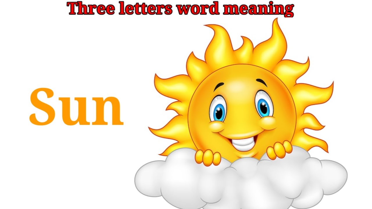 Three letters word meaning #three Letter meaning for kindergarten # ...